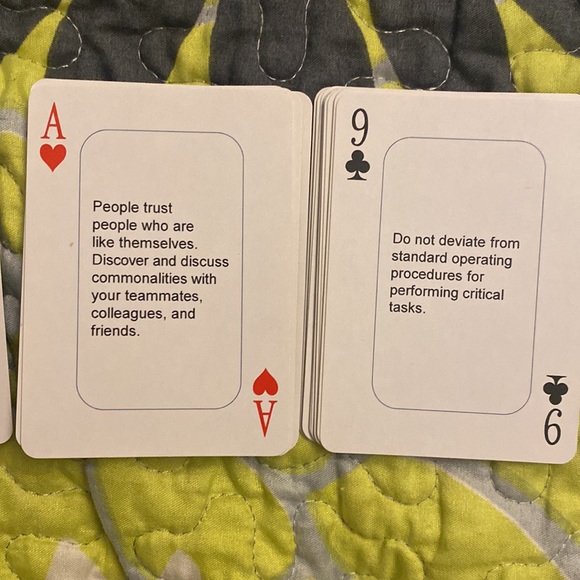 Other | The Thiagi Group Building Trust Training Playing Cards | Poshmark